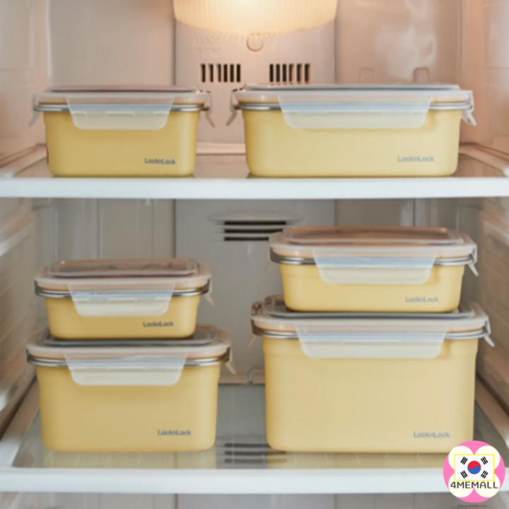 LocknLock Color stainless steel container Stainless steel airtight ...