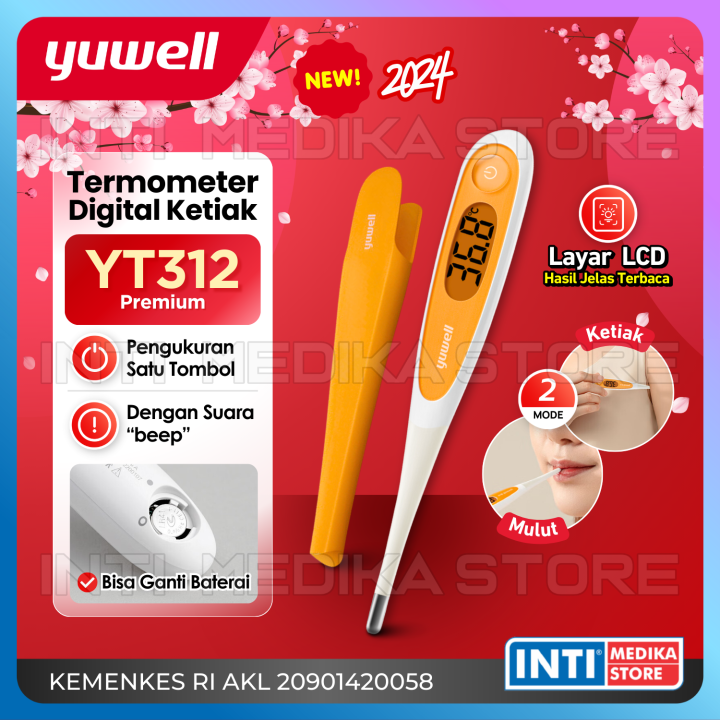 YUWELL - Thermometer Digital 2in1 Ketiak dan Mulut YT312 | Termometer ...