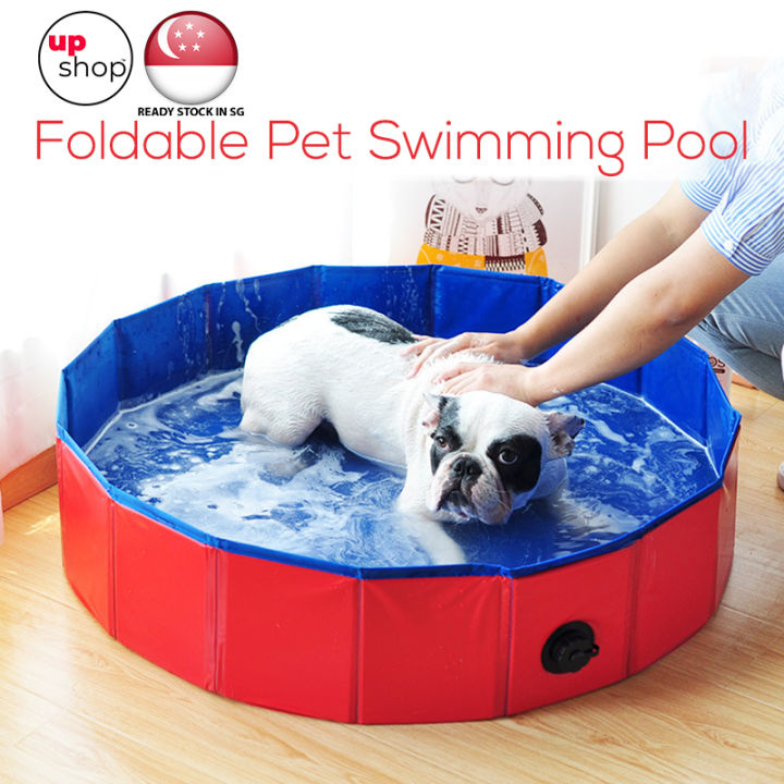*SG SELLER* Foldable Pet Swimming Pool Portable Dog Pool Kids Pets Dogs ...