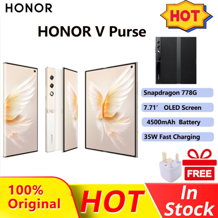【Ready Stock】100% Original Honor V Purse 5G Phone/ Snapdragon 778G /16GB+512GB/7.71 inch ...