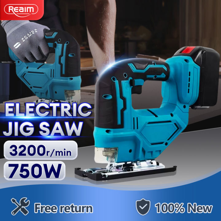 REAIM cordless Jigsaw power tool heavy duty 750W power tools portable ...