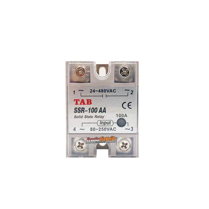Solid State Relay 1 Phase SSR-100AA TAB - 1 Phase AC-AC 100 Ampere ...