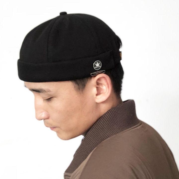 Beanie Caps Beauty Retro Mens Brimless Hats Skullcap Beanie Sailor Cap ...