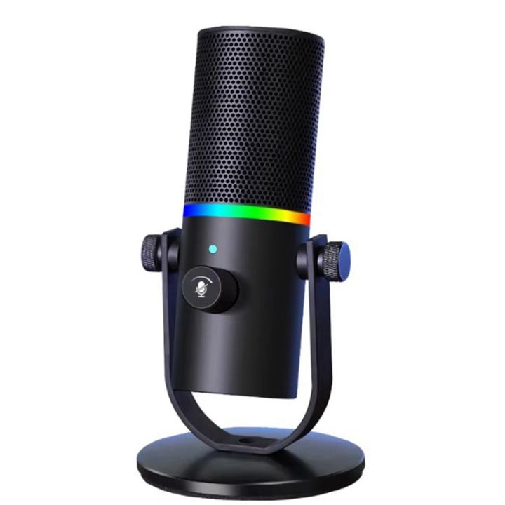Live Stage Recording RGB Lighting Podcast Studio Microphone Voice Noise ...
