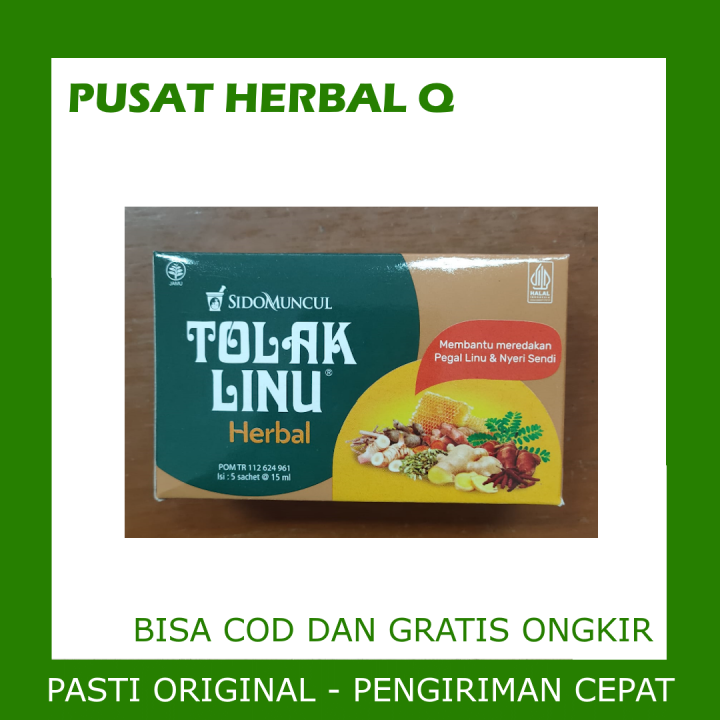 Tolak Linu Herbal Box Isi 5 Sachet Tolaklinu Tolak Angin Sido Muncul