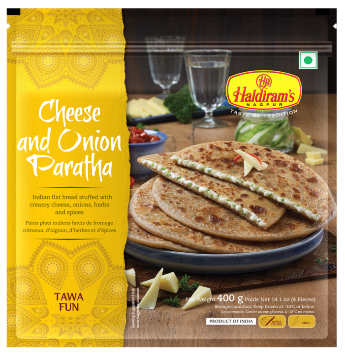 HALDIRAM'S CHEESE & ONION PARATHA 400G (4PC) - FROZEN | Lazada Singapore