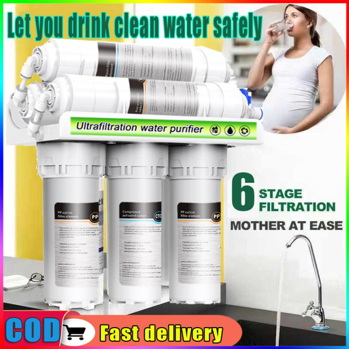 New 6 Stages Ultrafiltration Water Purifier Complete Set Household ...