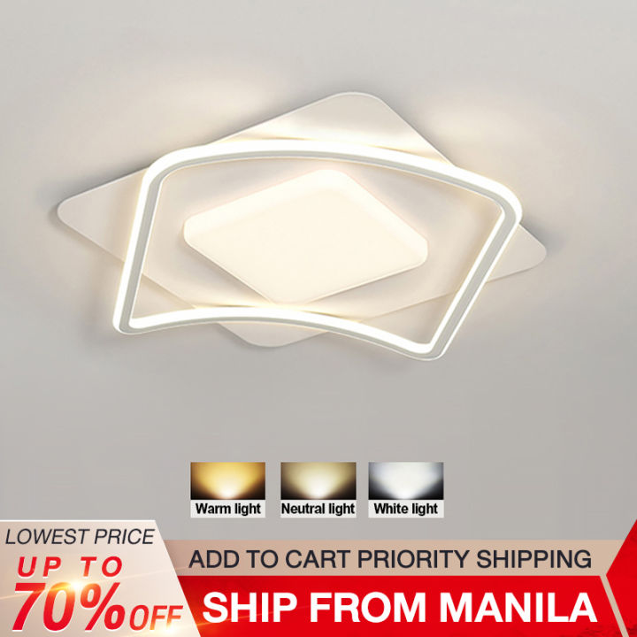 ceiling lamp, three color ceiling lamp, living room lamp, central lamp ...