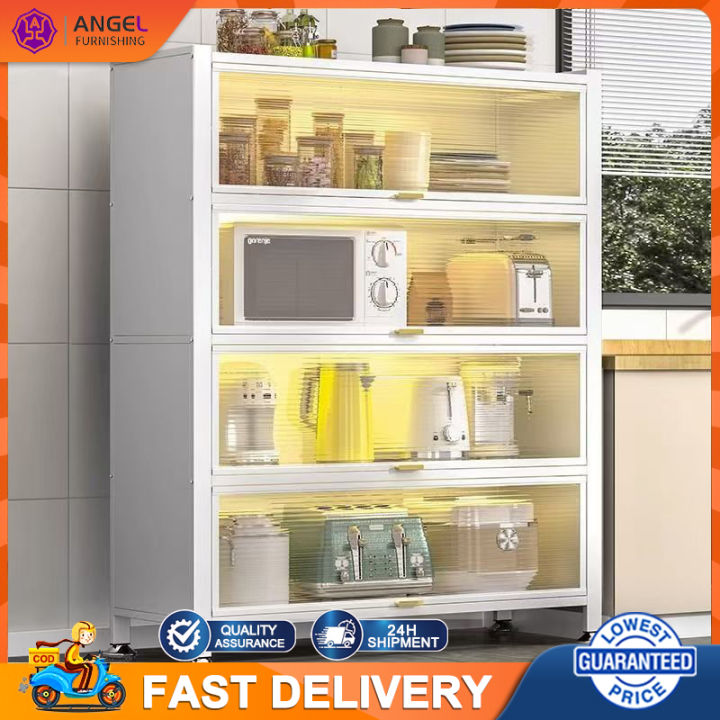 Kitchen rack Organizer Multi-layers Storage Kitchen dust cabinet 4/5 ...