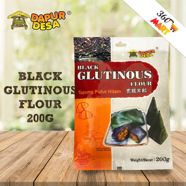 Dapur Desa Black Glutinous Flour (Tepung Pulut Hitam) 200g | Lazada
