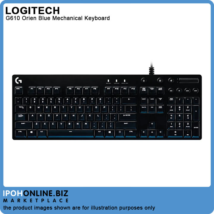 Logitech G610 Orion Blue Backlit Mechanical Gaming Keyboard | Lazada