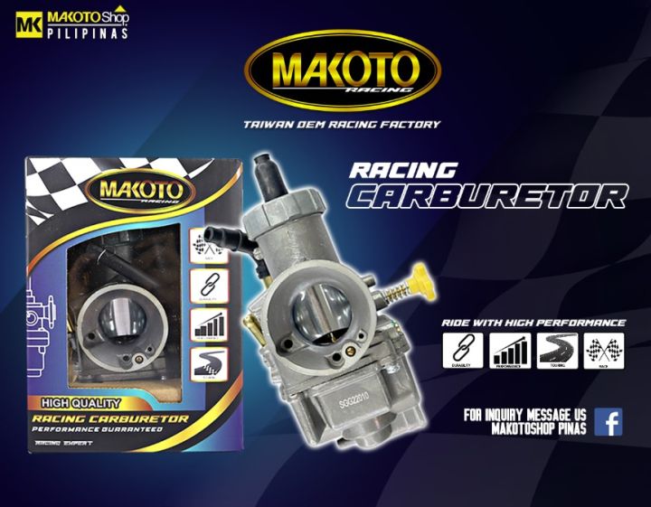 KLX150 Racing Carburetor 28mm Makoto Brand with Tube Connector | Lazada PH