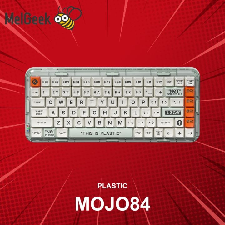 คีย์บอร์ด Melgeek Mojo84 Plastic (ภาษาอังกฤษ) ประกันศูนย์ 1 ปี | Lazada ...