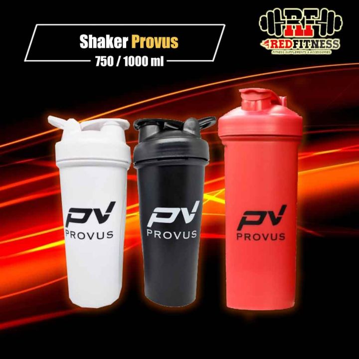 Shaker Original Provus 750 ml Hitam Putih & 1 Liter Merah / Botol ...
