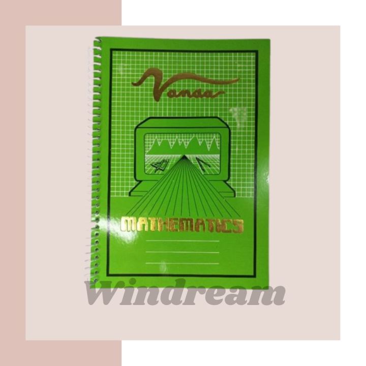 VANDA Mathematics Notebook Math notebook 80lvs spiral | Lazada PH
