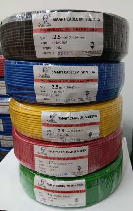 SMART PVC Insulated Cable 2.5MM PVC CABLE WITH SIRIM APPROVED | Lazada