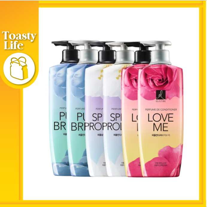 [ ELASTINE ] Pure Breeze, Love Me, Spring Prologue Shampoo & Conditioner De Perfume 香水洗髮精(洗髮精 ...