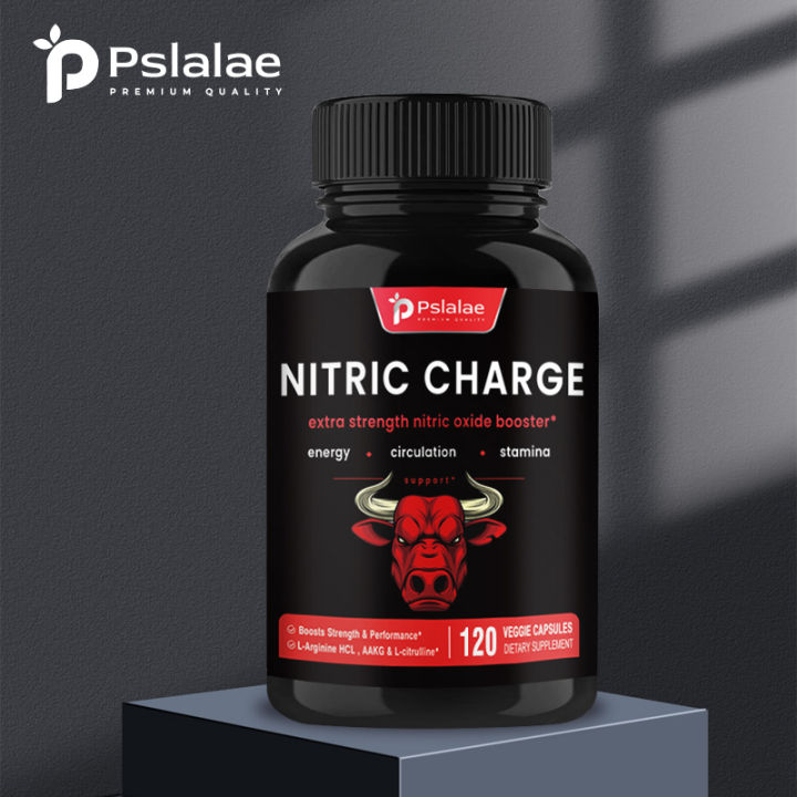 NITRIC CHARGE Capsules - Nitric Oxide Booster - Non-GMO - Nagtataas ng ...