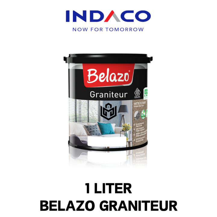 Cat Tembok Efek Granit Belazo Graniteur Kemasan 1 Liter / INDACO ...