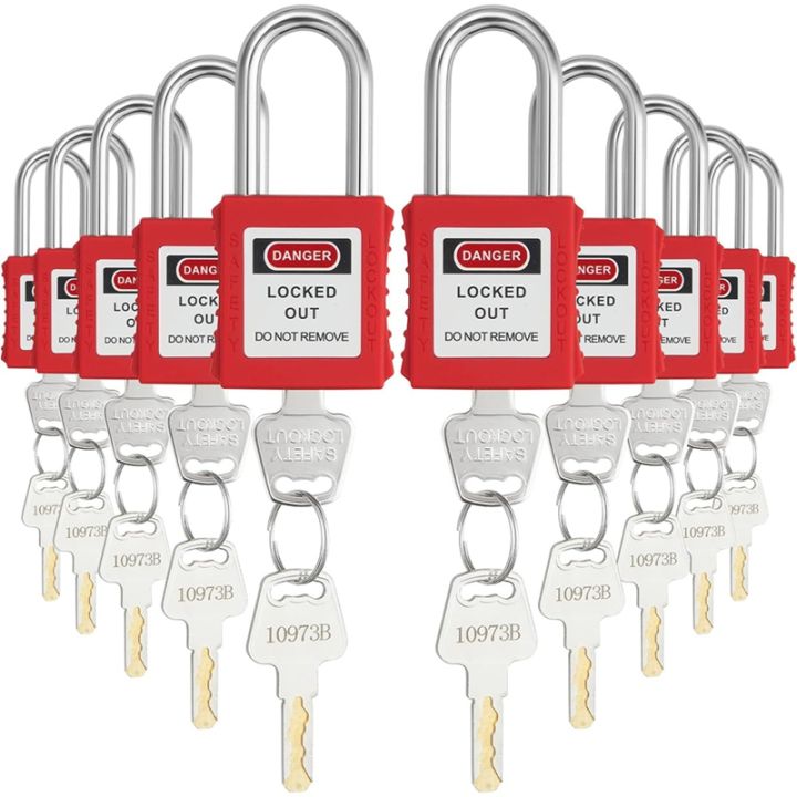 GO Auto-Lockout Tagout Locks Set,10 PCS Safety Lockout Padlocks,Lock ...