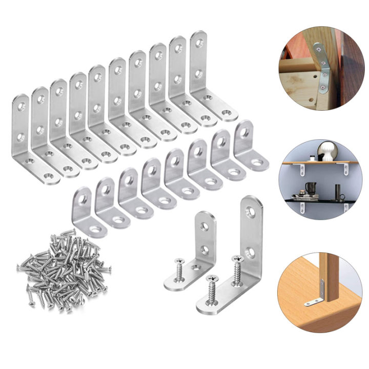5PCS 20-40mm Multiple specifications 304 Stainless Steel L Shape Corner ...
