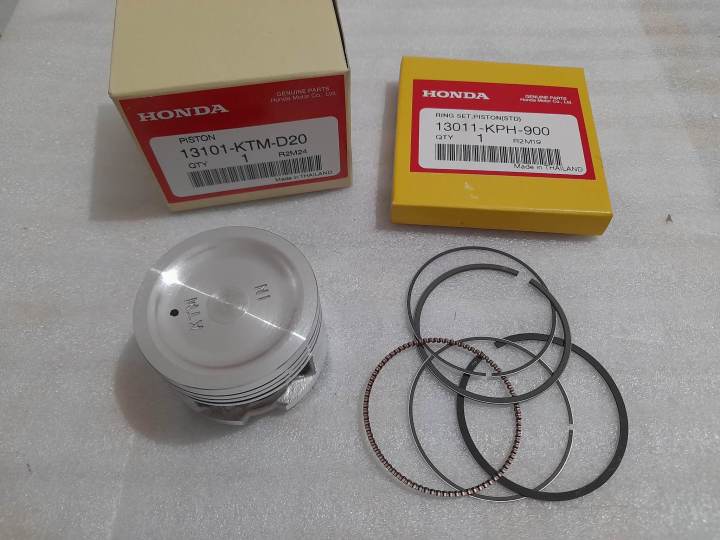 Honda Genuine Parts Piston and Piston Ring for Wave 125i (STANDARD ...