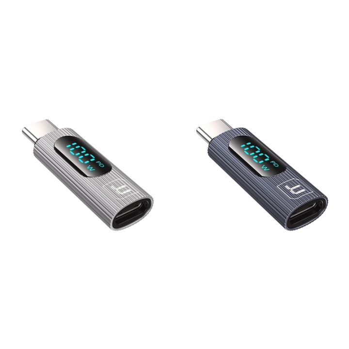 (IRWB) USB C Adapter 100W Type C Power Meter Tester with Digital ...