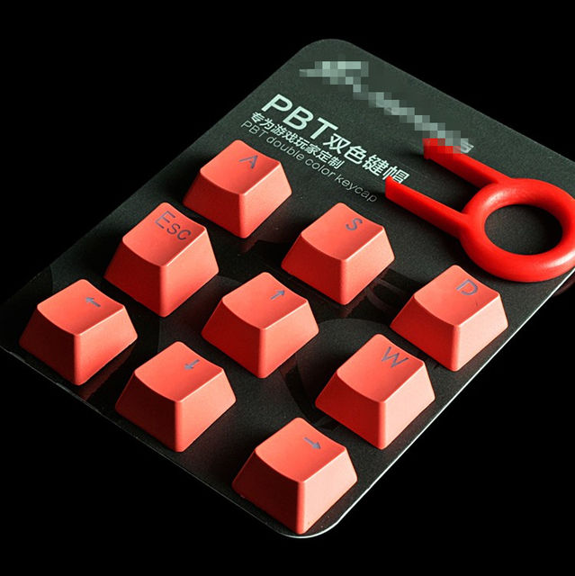 9 Keys/pack Pbt Double Color Injection Key Caps Mechanical Keyboard ...