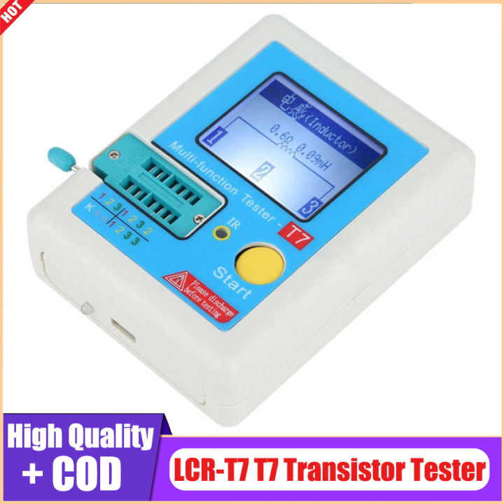 ⭐️【คุณภาพสูง+มีสต๊อก】⭐️เครื่องทดสอบทรานซิสเตอร์ LCR-T7 T7 TFT ไดโอด Triode เครื่องวัดความจุไฟฟ้า ...