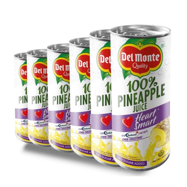 Del Monte Heart Smart Pineapple Juice 220ml -Buy 6 Save P10 | Lazada PH