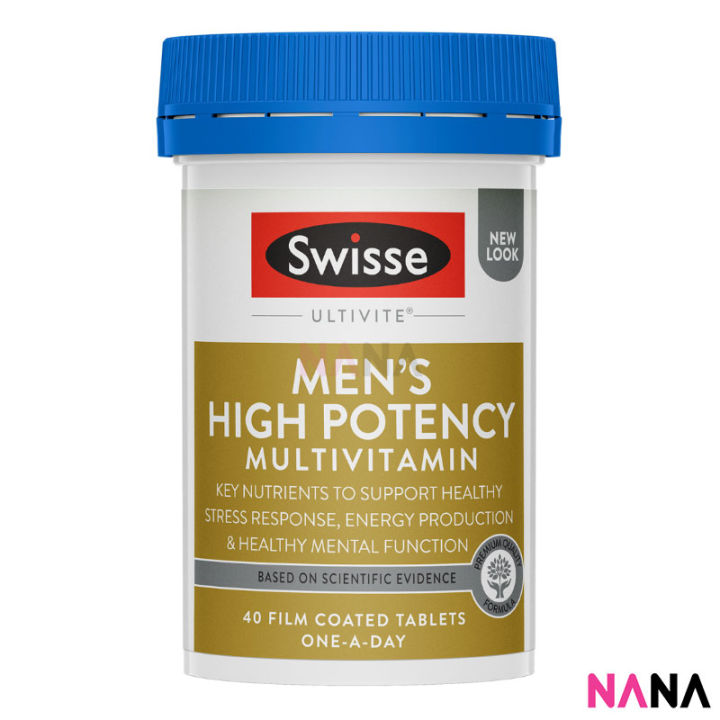 Swisse Men's High Potency Multivitamin 40 Tablets (EXP:05 2026) | Lazada