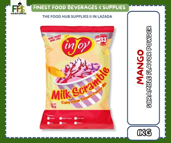 inJoy Scramble Powder Mango Milk Flavor 1kg | Lazada PH