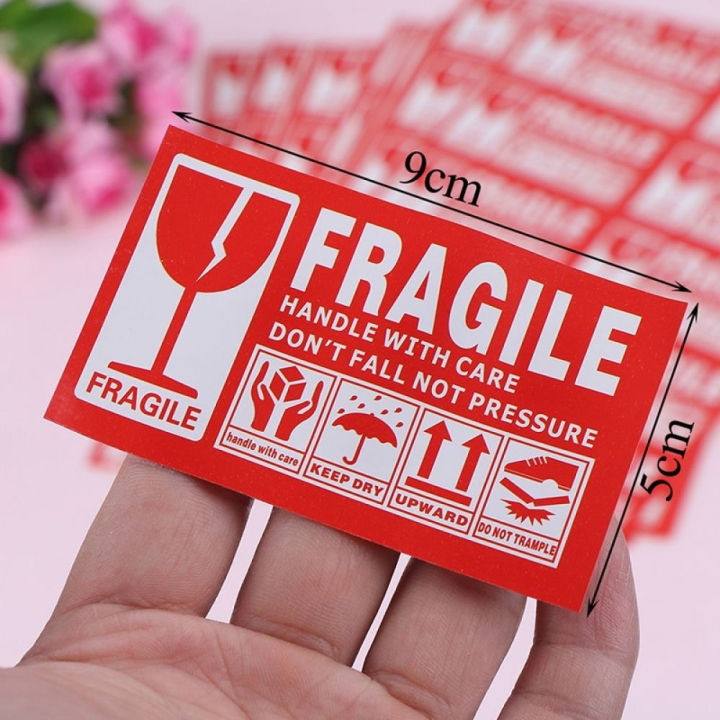 Warning Fragile sticker 250 PCS~1000pcs FRAGILE STICKERS / HANDLE WITH ...