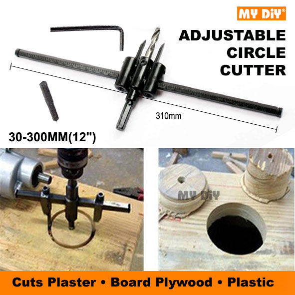 MYDIYHOMEDEPOT - TISCO Adjustable Circle Hole Cutter Drill Bit 30MM ...