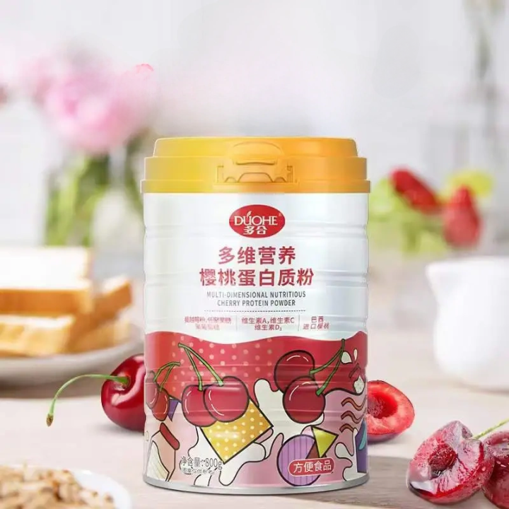 Blueberry strawberry and cherry flavored protein powder.（800g ...