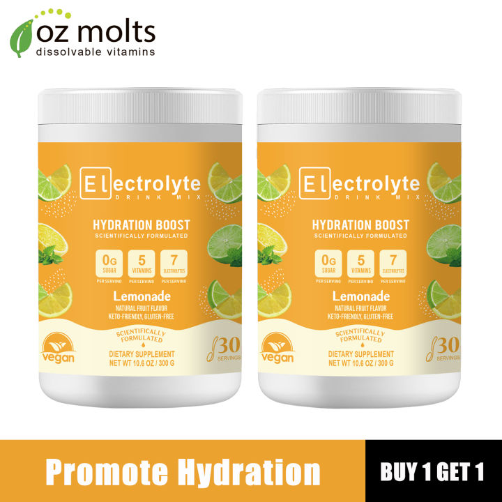 Ozmolts Electrolytes Powder for Hydration Supplement Mineral ...