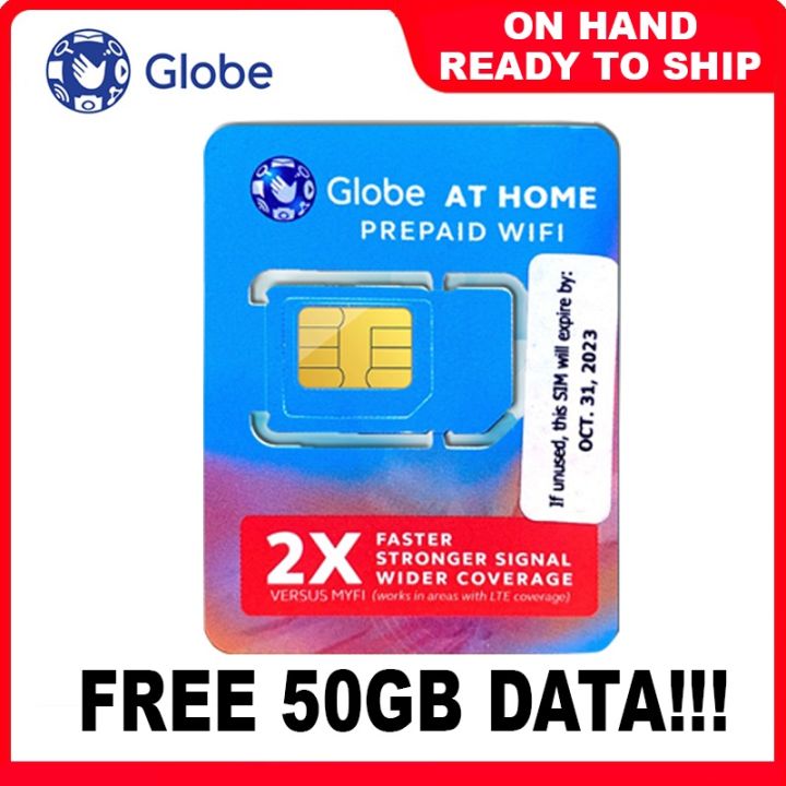 Globe at home Prepaid Sim Business Sim with Free 10GB | 50GB FAMSURF299 ...