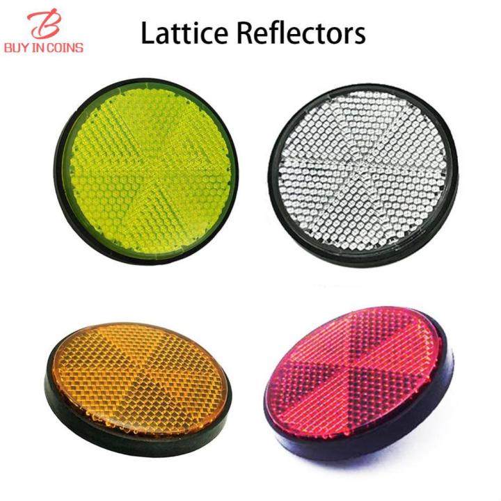 BUY IN COINS Lattice Reflectors Plastic Round Reflectors Motorcycle ATV ...