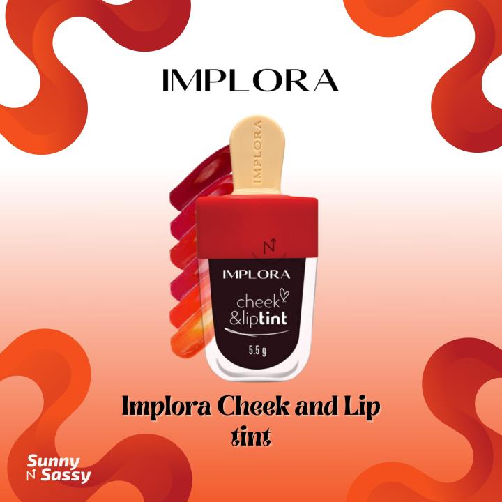 IMPLORA Cheek & Liptint / Lip Tint / Ice Cream 5.5gr | Lazada Indonesia