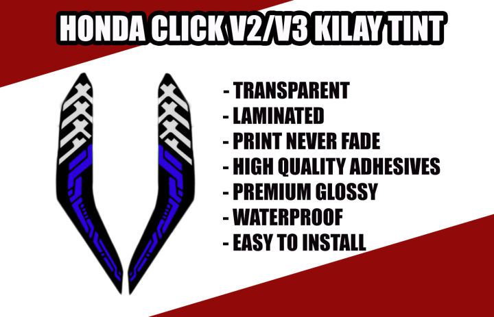 HONDA CLICK TECH KILAY TINT V2 V3 & V4/HONDA CLICK ACCESSORIES/ HONDA ...