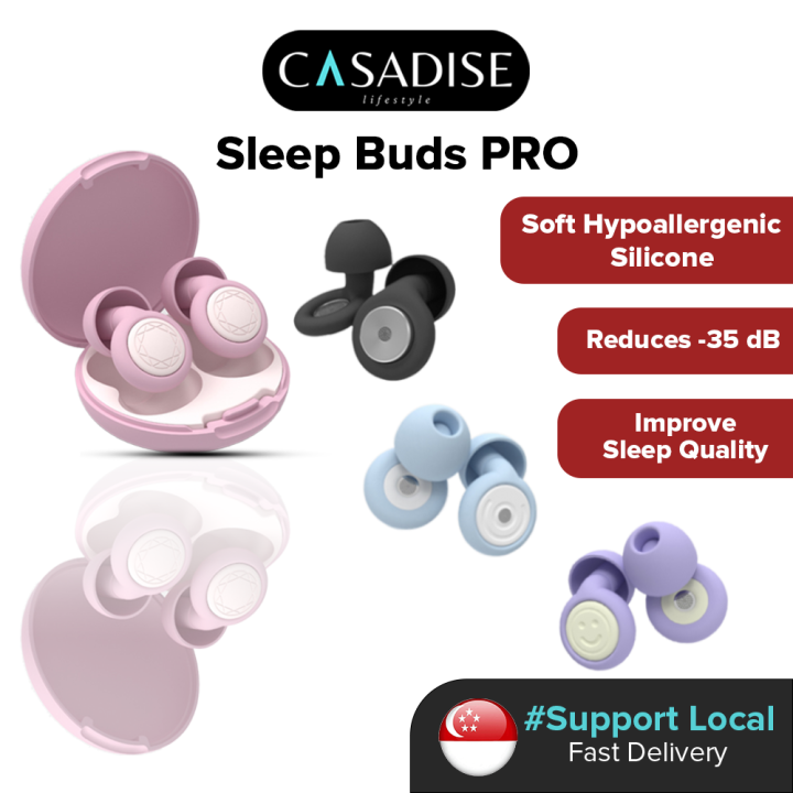 (SG) CASADISE Sleepbuds Pro (-35dB) Noise-Reducing Earplugs Soft, Comfy ...