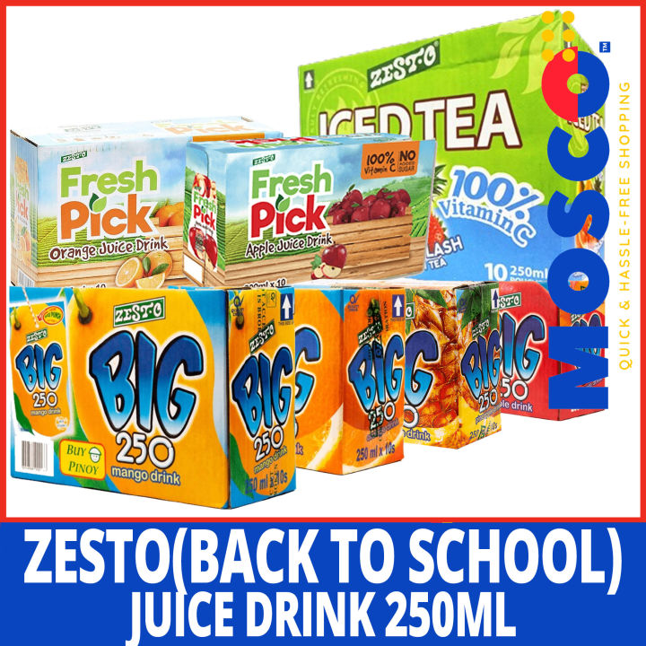 Zest-O Juice Drinks 250ml ♦ Zesto Big ♦Zesto Fresh Pick ♦ Zest Ice Tea ...