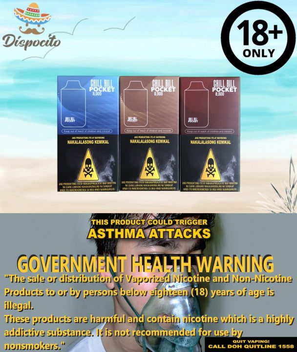 Chill Bill Pocket 8000 P.C Dispo Pod Original | Lazada PH