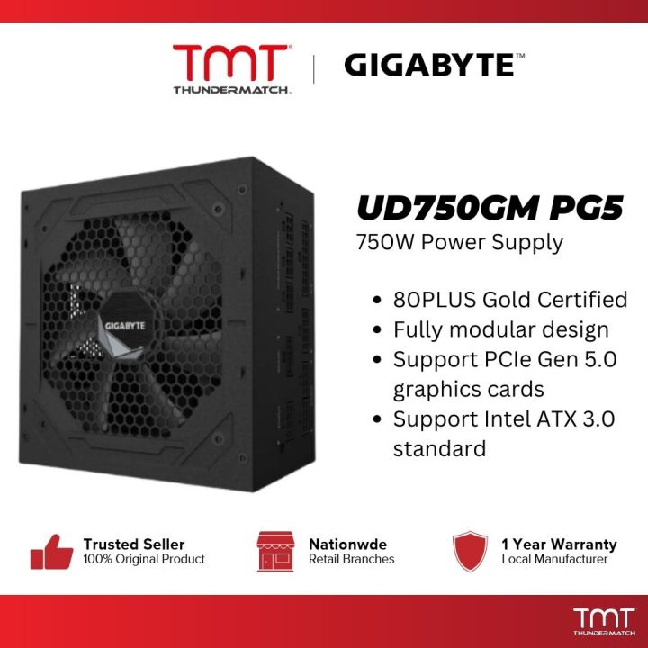 TMT Gigabyte UD750GM UD850GM PG5 PG5W 750W 850W 80PLUS GOLD Full ...