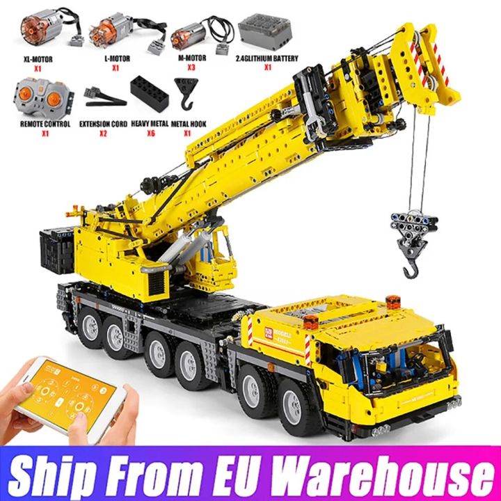 Compatible with LEGO Công nghệ Die King Động cơ điện GMK Crane Mô hình ...