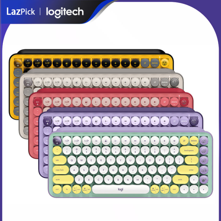 Logitech POP Keys Bluetooth Wireless Mechanical Keyboard Mechanical ...