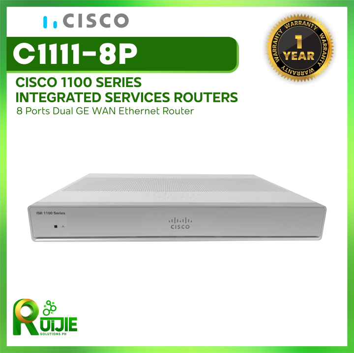 Cisco 1100 Series Integrated Services Routers "C1111-8P", Cisco 1100 Series Router ISR 1100 8 ...