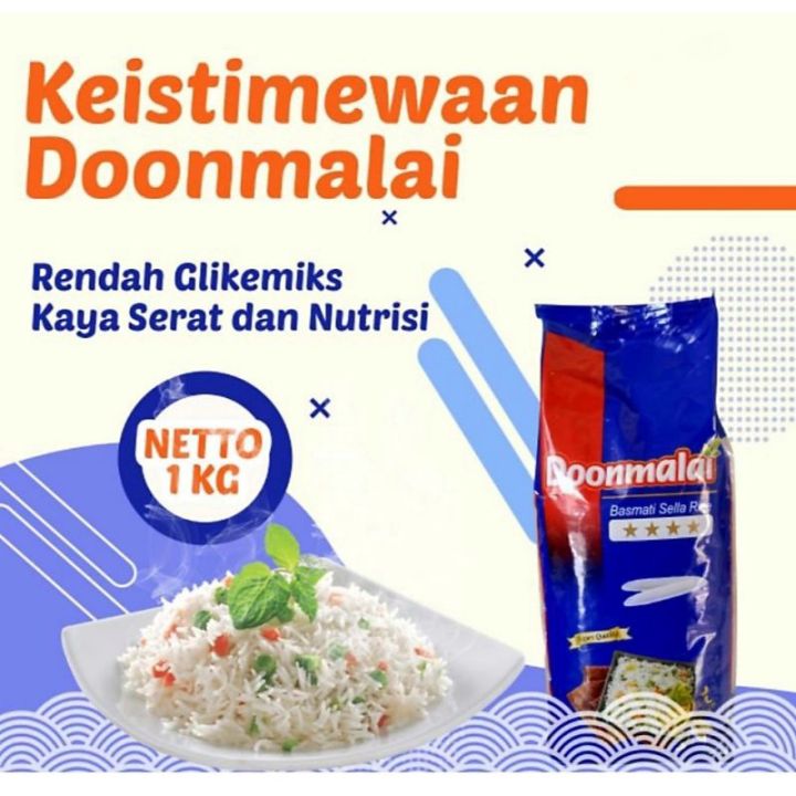 COD...Beras Basmati DOONMALAI KEMASAN 1 KG / Basmati Rice / Nasi Kebuli ...