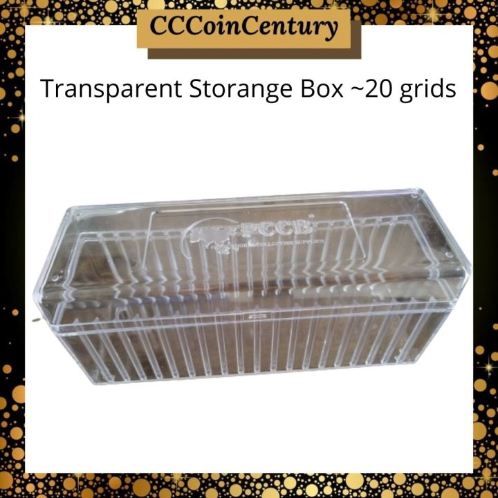 【READY STOCK KL 】Graded Coin Collection Storage Box (10/20compartment ...