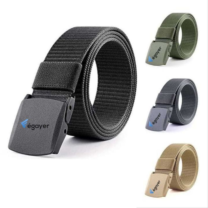 Original - Ikat Pinggang Pria Kanvas Sabuk Pria NYLON Canvas Gesper ...